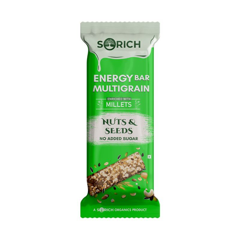 Buy Sorich Organics Multigrain Energy Nut & Seeds Bar - Pack Of 6 Online