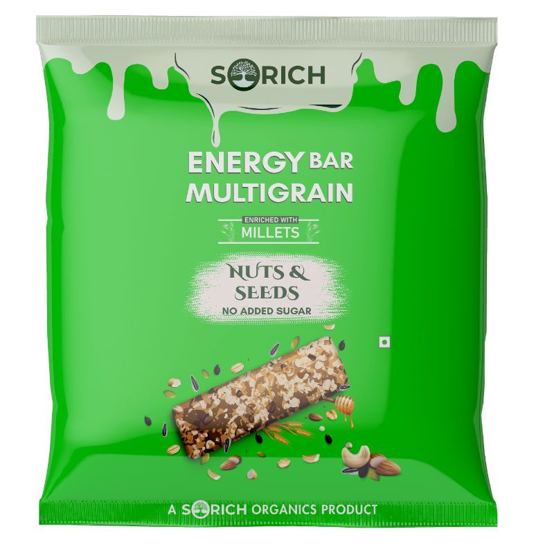 Buy Sorich Organics Multigrain Energy Nut & Seeds Bar With High Energy ...