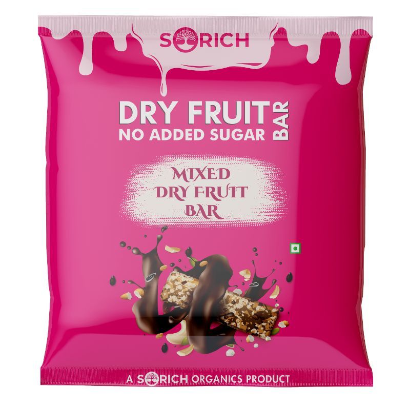 Buy Sorich Organics Mixed Dry Fruits Bar With High Energy Nutrition ...