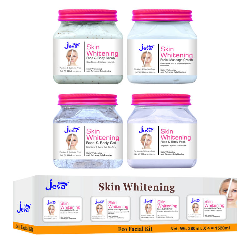 Buy Jeva Skin Whitening & Brightening Eco Facial Kit - All Skin Type Online