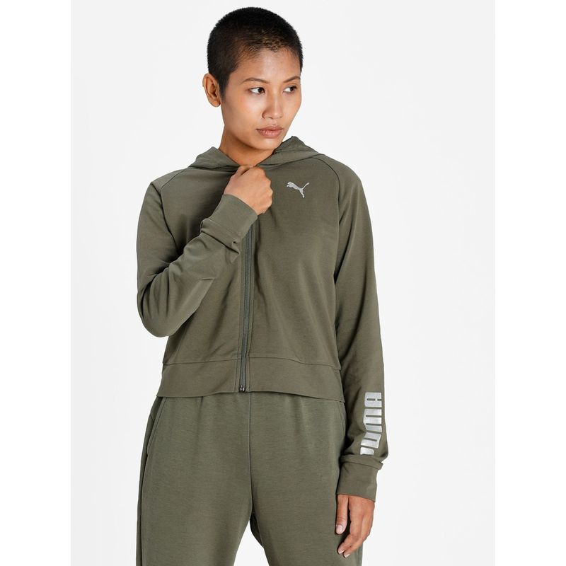 Buy Puma RTG Full-Zip Women Green Jacket Online