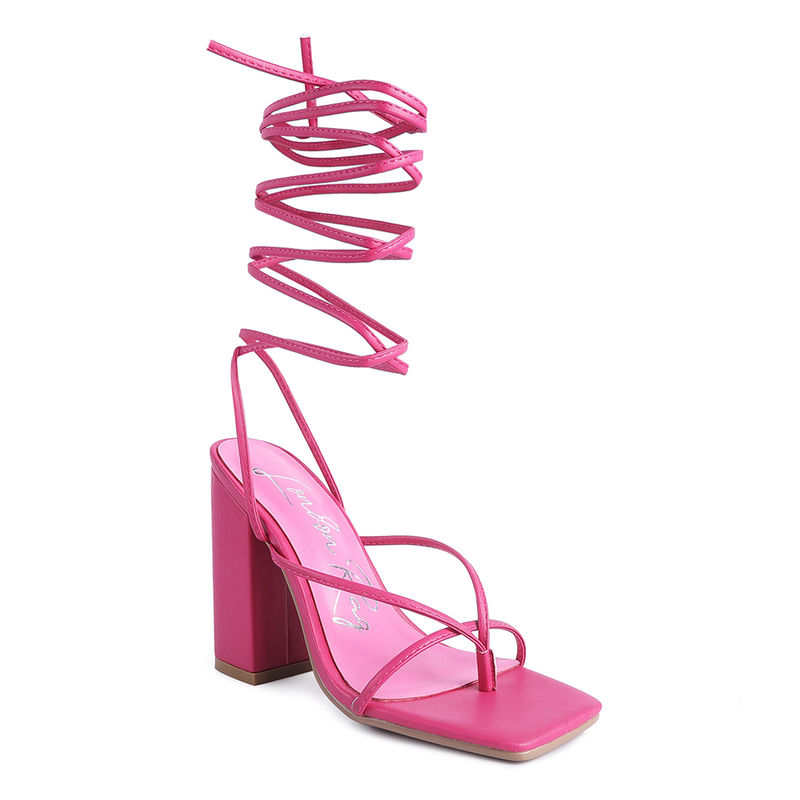 Buy London Rag Solid Pink Heels Online