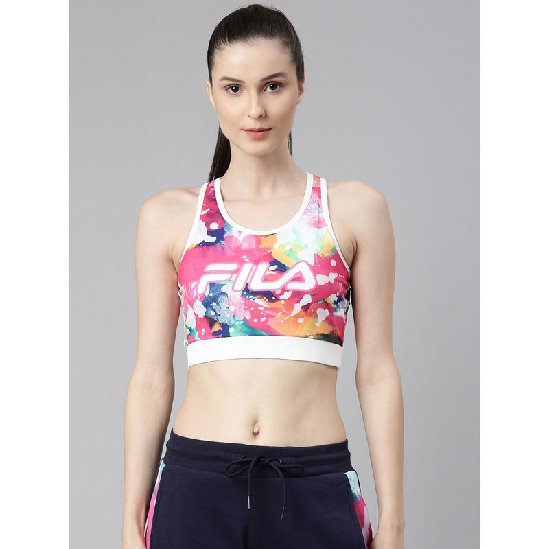 FILA Women Elsa Pink Sports Bra: Buy FILA Women Elsa Pink Sports Bra ...