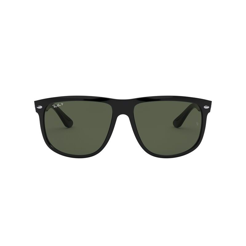 Buy Ray-Ban 0RB4147 Green Polarized Boyfriend Square Sunglasses (60 mm ...