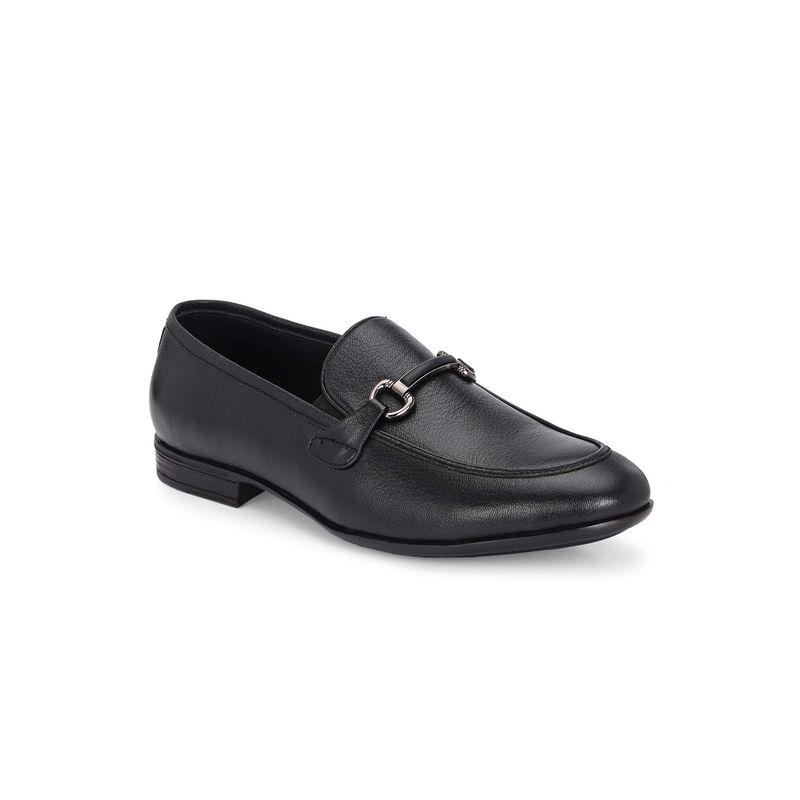 Buy EGOSS Aspeerio Rover Genuine Leather Formal Black Loafers for Men ...