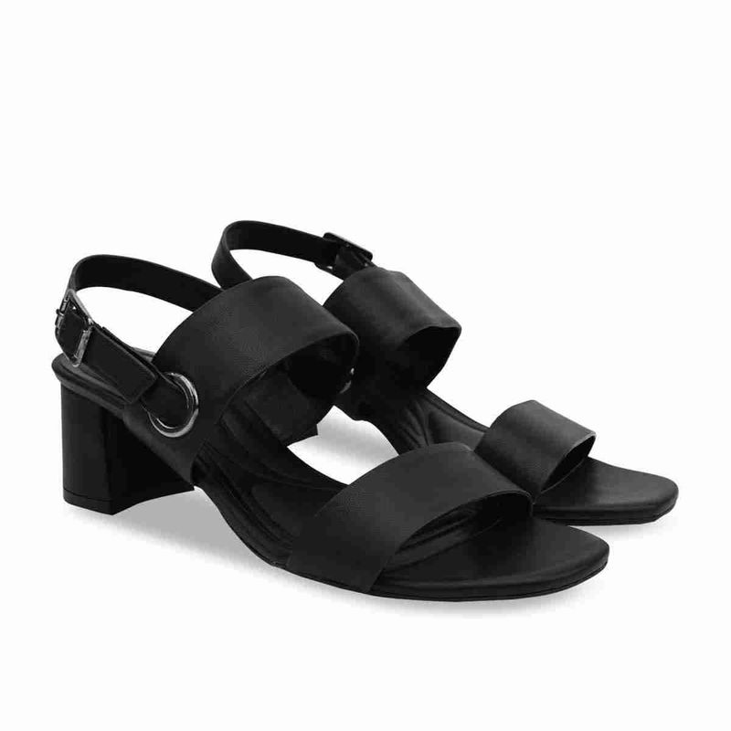 Buy ROCIA By Regal Black Women Daily Comfort Block Heel Sandals Online