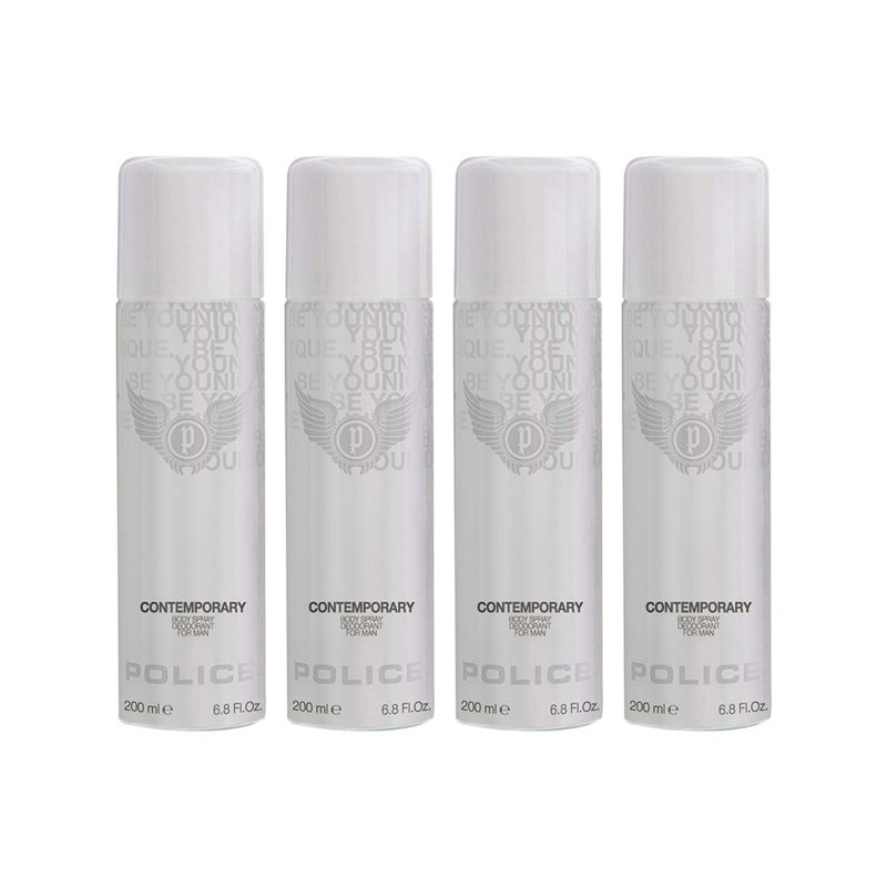 Buy Police Contemporary Deodorant Spray (Pack Of 4) Online