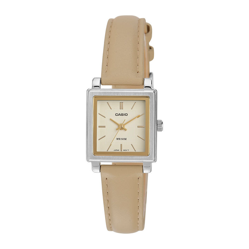 Buy Casio Enticer Ladies Off White Dial Analog Watch - LTP-E176L-5AVDF ...