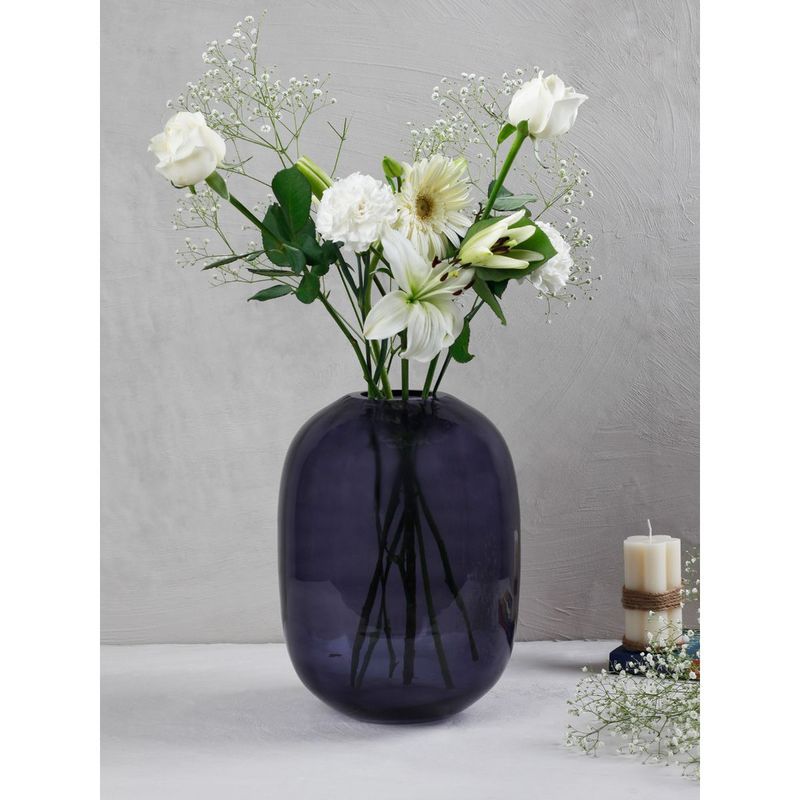 Buy The 7 DeKor Noir Glass Vase Online