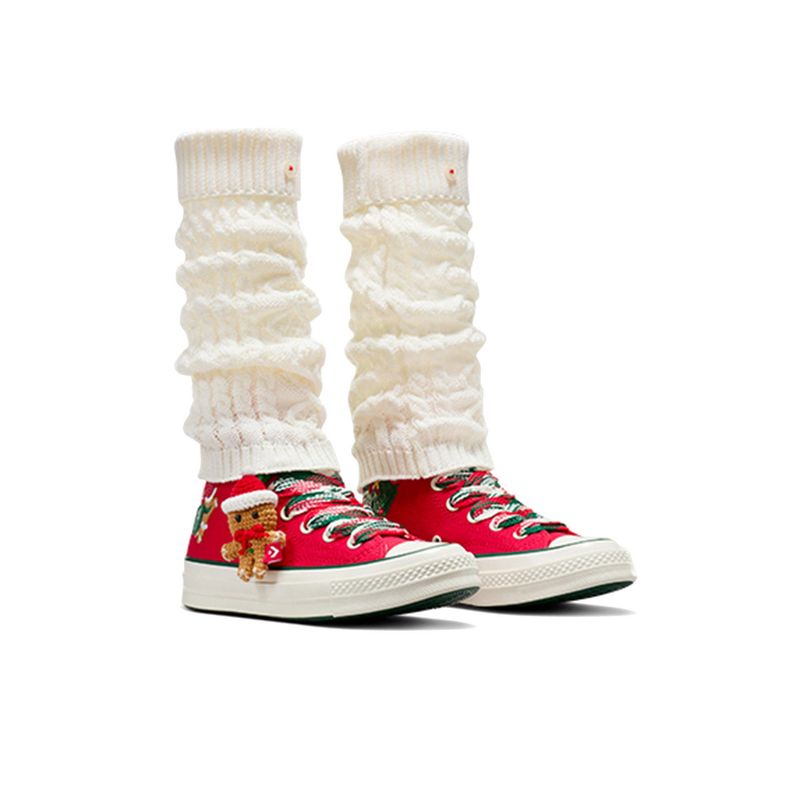Buy Converse Unisex Chuck 70 X-Mas Gingerbread and Knit Sock Red High ...