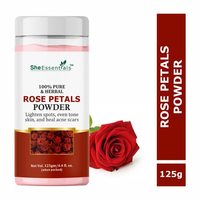 Buy She Essentials Rose Petals Powder For Face Pack & Mask - Men ...