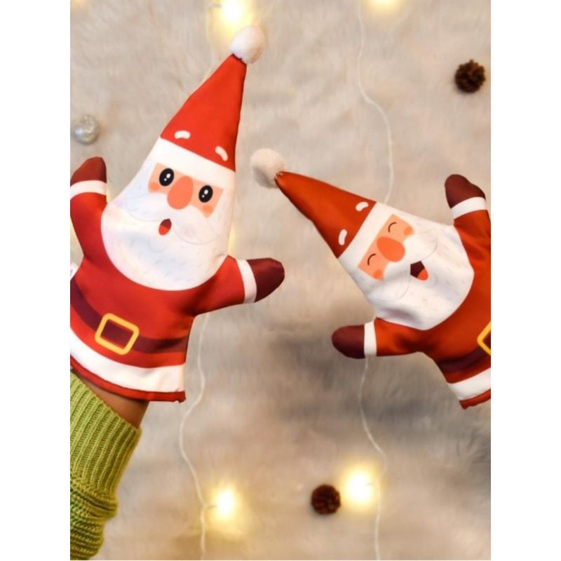 Buy Indigifts Christmas Gift Items for Fun Santa Printed Red Hand ...