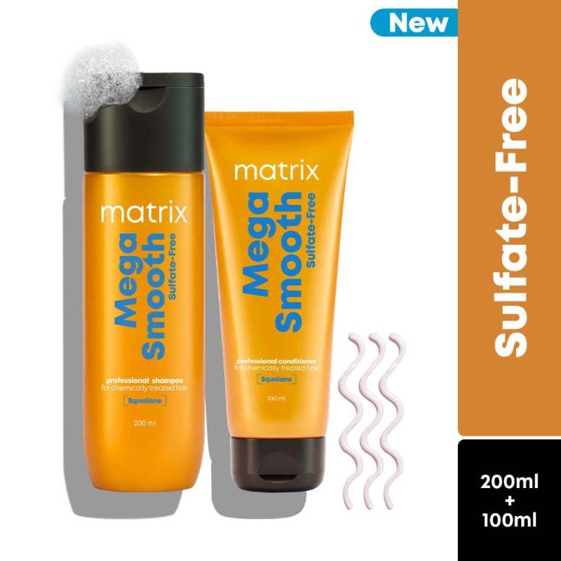 Buy Matrix Mega Smooth Sulfate-free Shampoo and Conditioner Combo ...