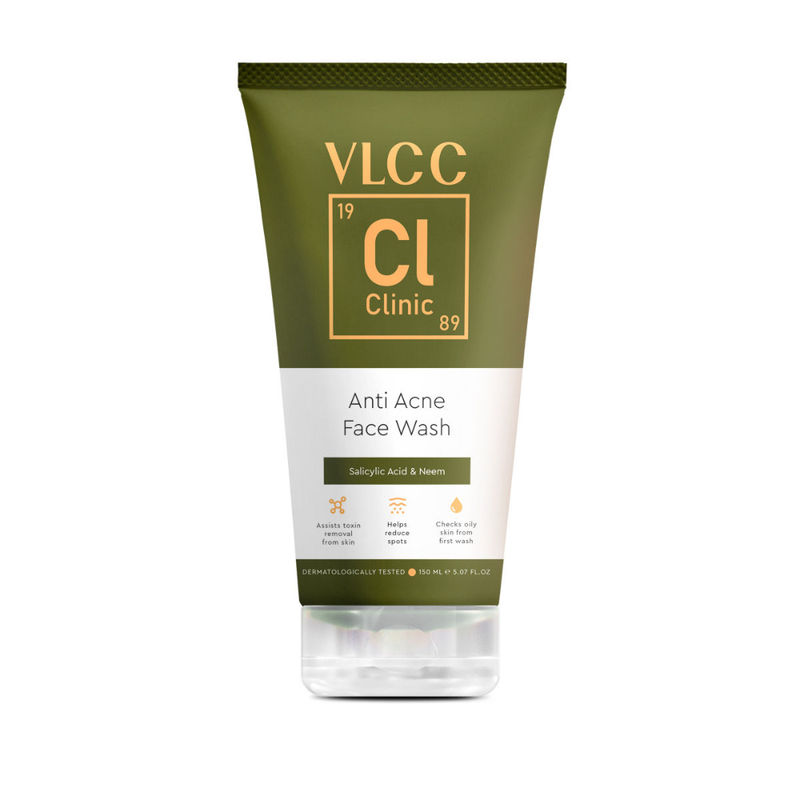 Buy VLCC Clinic Anti Acne Face Wash With Salicylic Acid & Neem, Helps ...