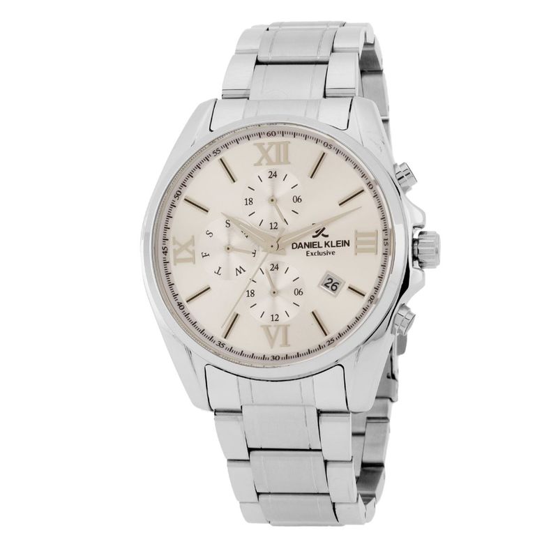 Buy Daniel Klein Silver Color Watches For Men DK.1.12808-1 Online