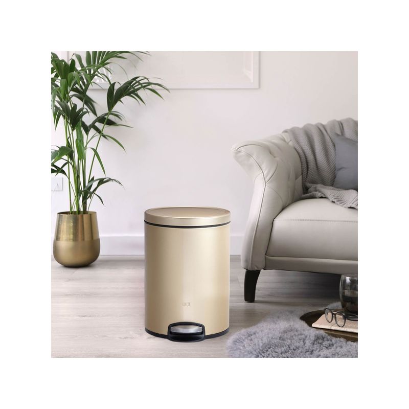 Buy OBSESSIONS Round Step Dustbin with Liner, 8 Liters Online