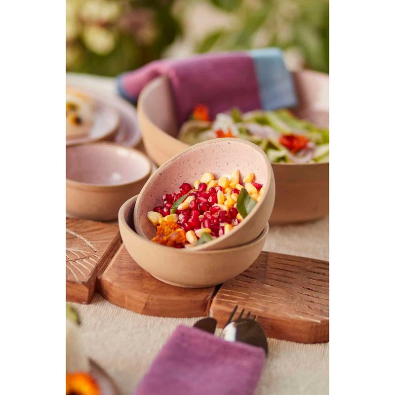 Buy Freedom Tree Pink Ceramic Soup Bowl (Set of 2) 150 ml Online
