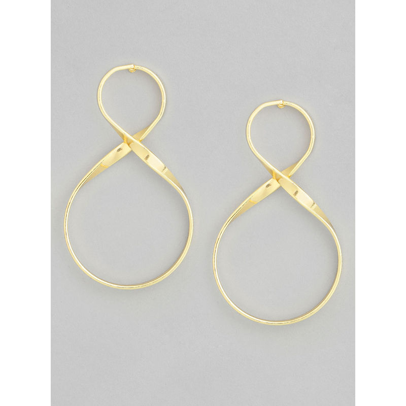 Buy Twenty Dresses By Nykaa Fashion Always Loops Around Earrings - Gold ...