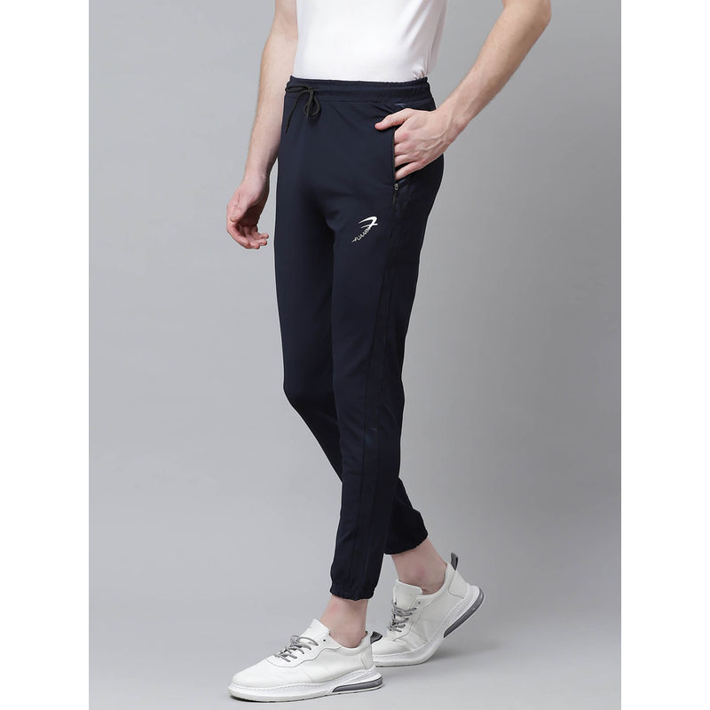 Buy FUAARK Navy Blue Infinity Sports and Gym Slim Fit Joggers (M) Online