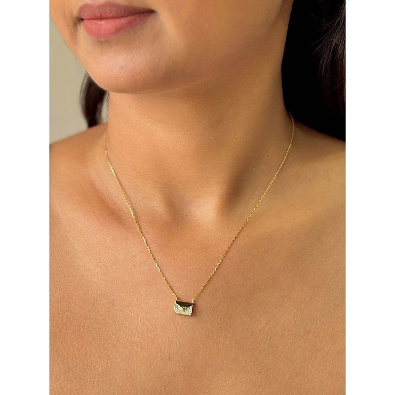 Buy Tora Love Letter: 92.5 Silver Necklace For Women Online