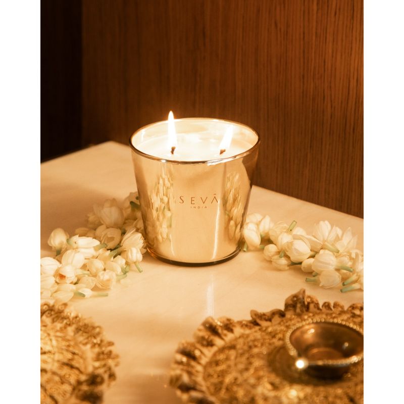 Buy SEVA HOME Avante Garde Gold Classic Candle Luxury Gifting 40 Hour ...