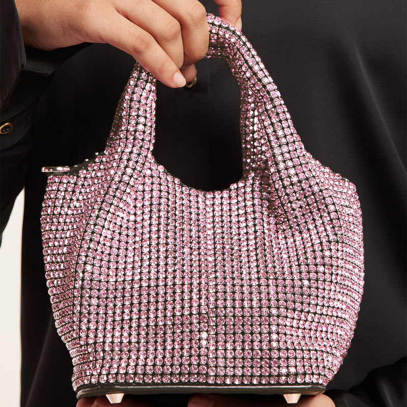 Buy RSVP by Nykaa Fashion Pink Embellished Small Handbag Online