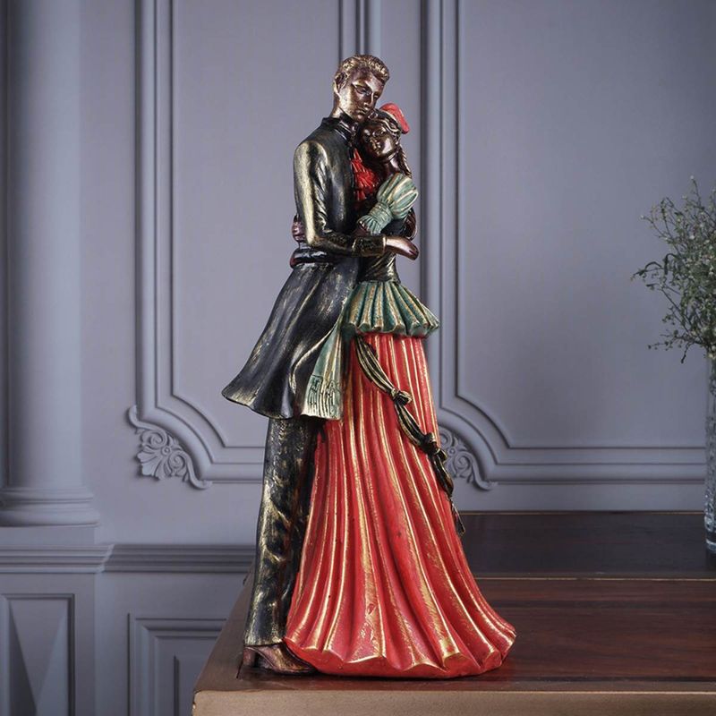 Buy THE WHITE INK DECOR Premium Couple Figurine- Milord Hugging Milady ...