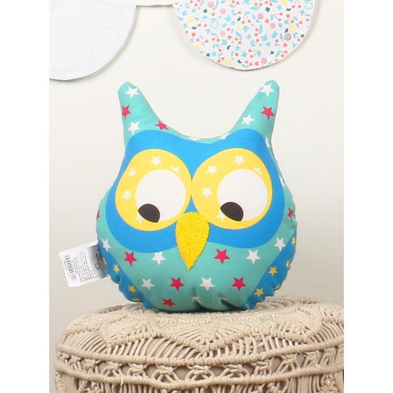Sivya by Home Micro Filled Owl Shaped Cushion for kids 13x16 Inch -Blue ...
