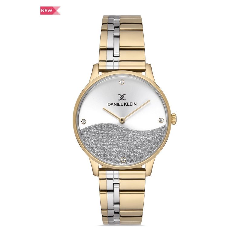 Buy Daniel Klein Premium Women Silver - Powder-Sunray Brush Dial with ...