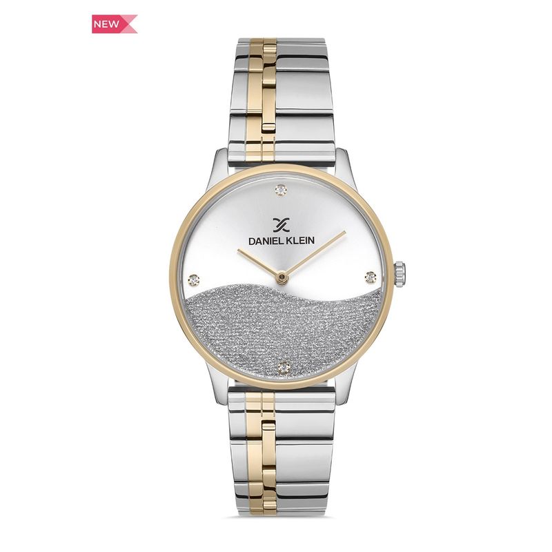 Buy Daniel Klein Premium Women Silver - Powder-Sunray Brush Dial with ...