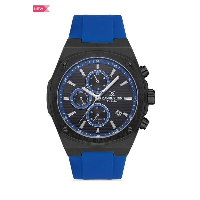 Buy Daniel Klein Exclusive Men Black - Emboss Dial with Real Index ...