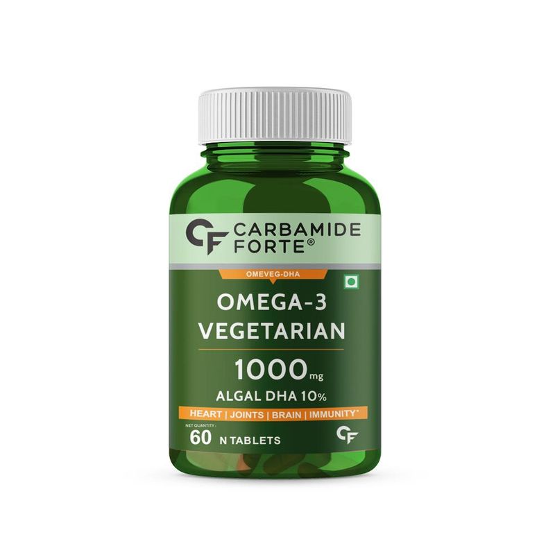 Buy Carbamide Forte Veg Omega 3 1000mg Tablets For Men & Women With Veg ...