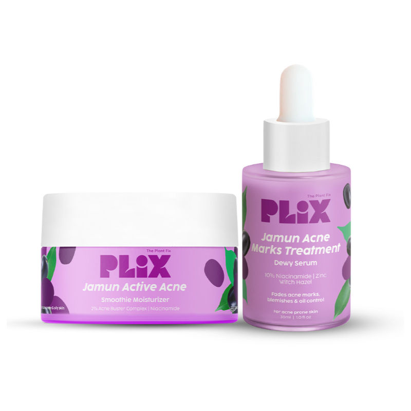 Buy Plix 2% Acne Buster Moisturizer & 10% Niacinamide Serum Combo For ...