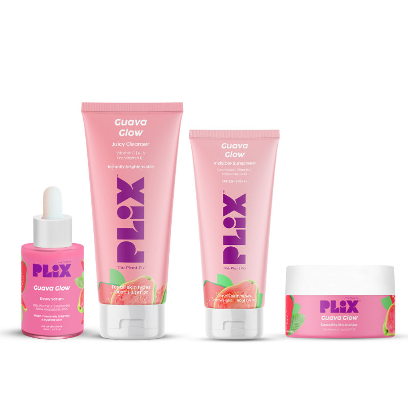 Buy Plix Guava Even Tone Kit With Cleanser, Under Eye Gel, SPF 50 ...