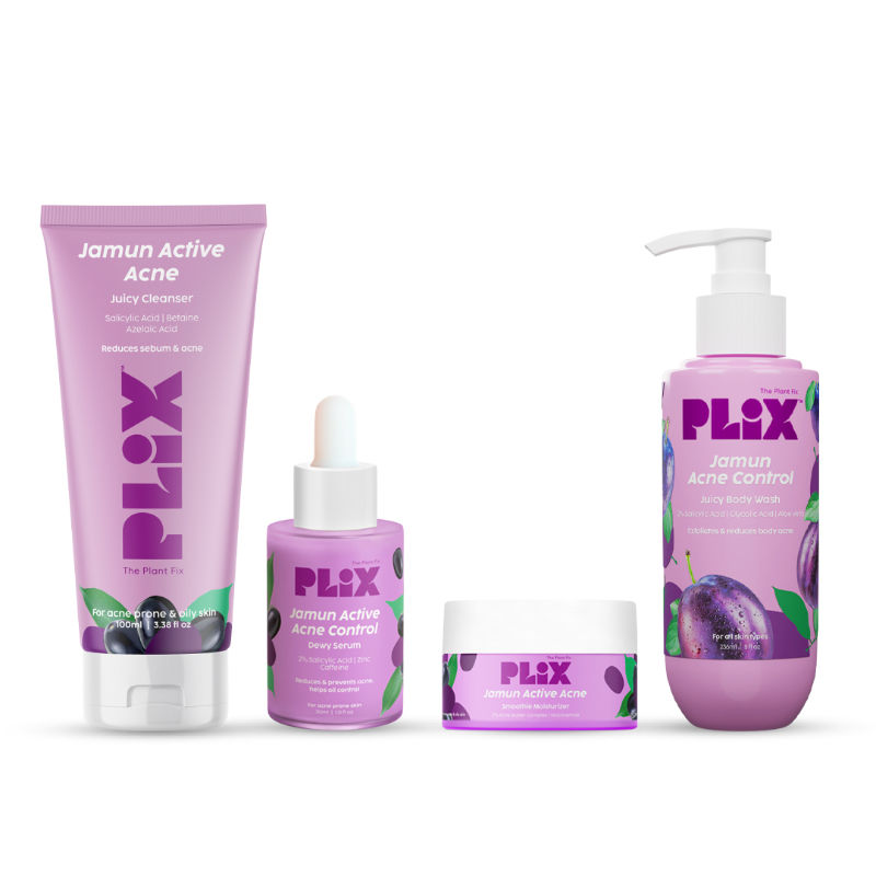 Buy Plix Jamun Active Acne Regime - Cleanser, Acne Mark Serum ...