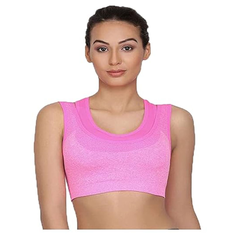 Buy BRACHY Pink Gym Bra for Women Online
