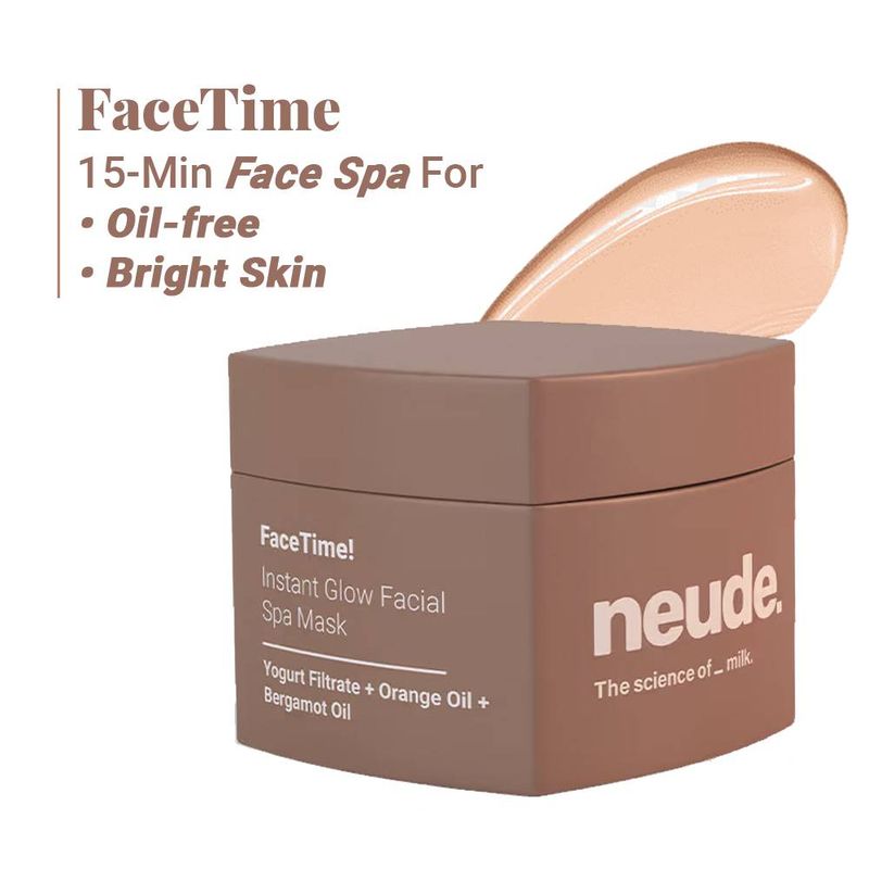 Buy Neude Skin Instant Brightening Facial Face Mask - FaceTime Online