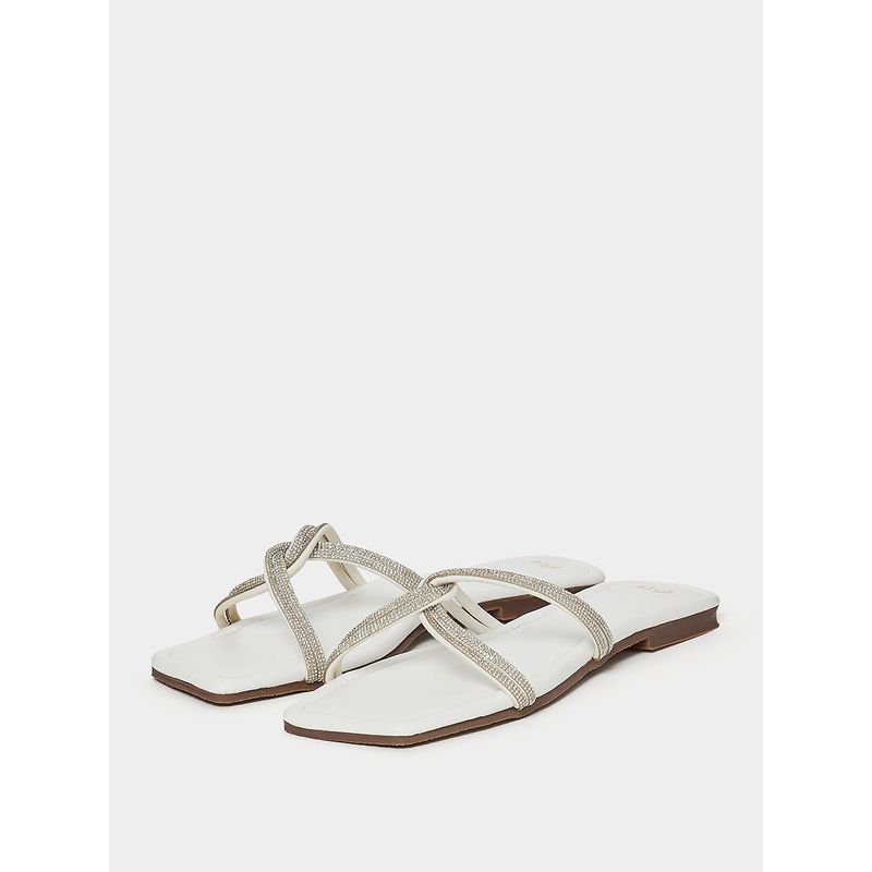 Buy Styli Embellished X Band Flats Online