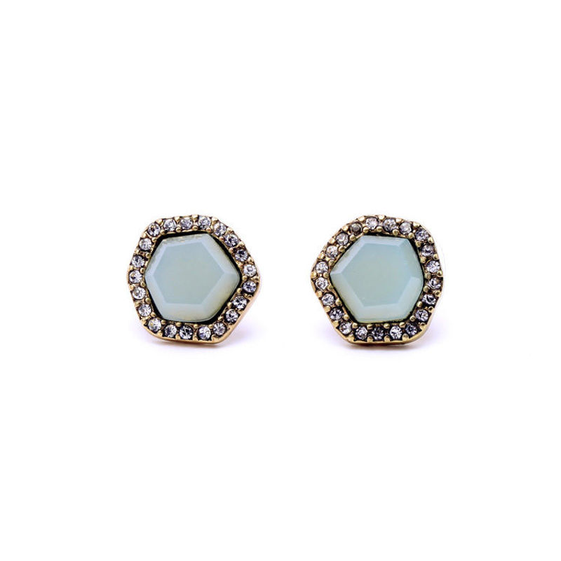 Femnmas Light Blue Zirconia Designer Studs: Buy Femnmas Light Blue ...