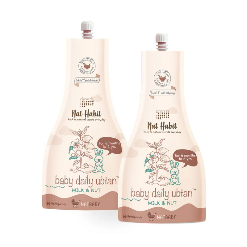 Buy Nat Habit Baby Daily Ubtan, No Tears Cleanser, Baby body wash with ...