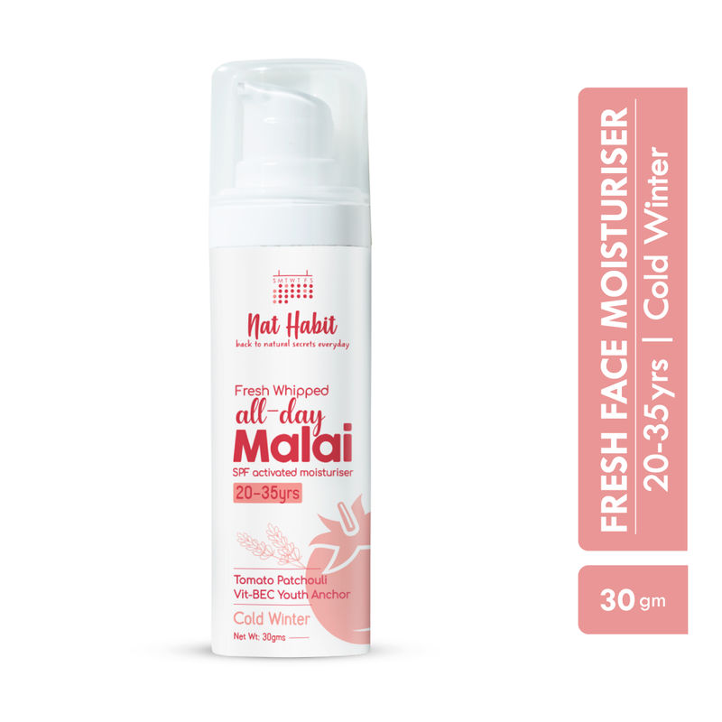 Buy Nat Habit Tomato Patchouli Malai Face Moisturizer For Glowing Skin ...