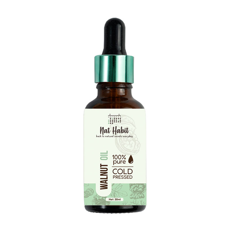 Buy Nat Habit 100% Pure Cold Pressed Walnut Hair & Skin Oil Online