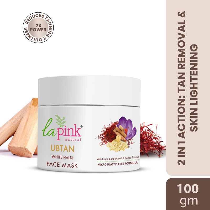 Buy La Pink Ubtan Face Mask Pack With Saffron For Fresh & Glowing Skin ...