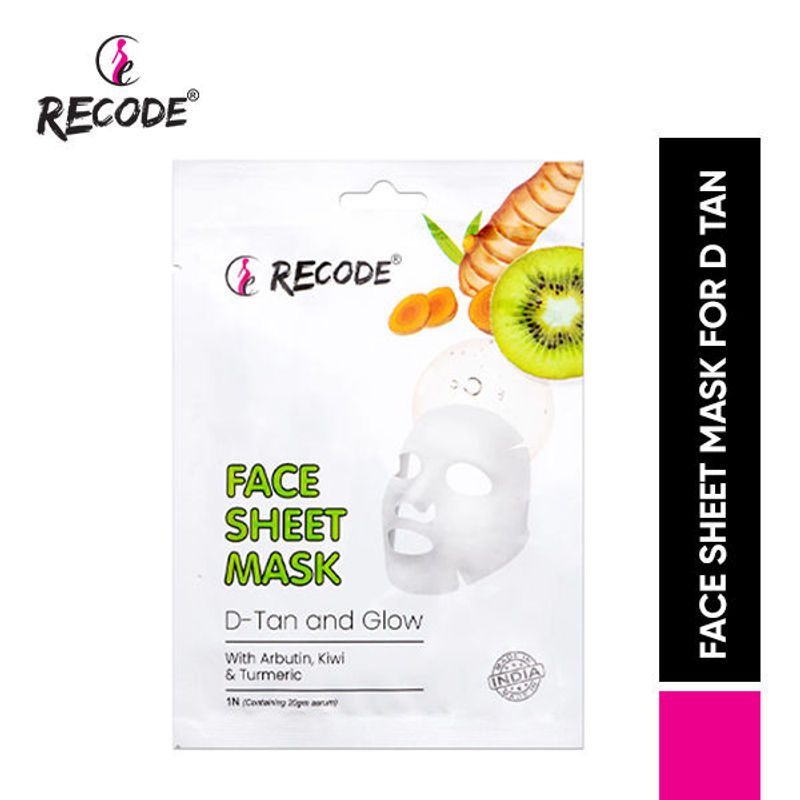 Buy Recode D Tan And Glow Face Sheet Mask Online