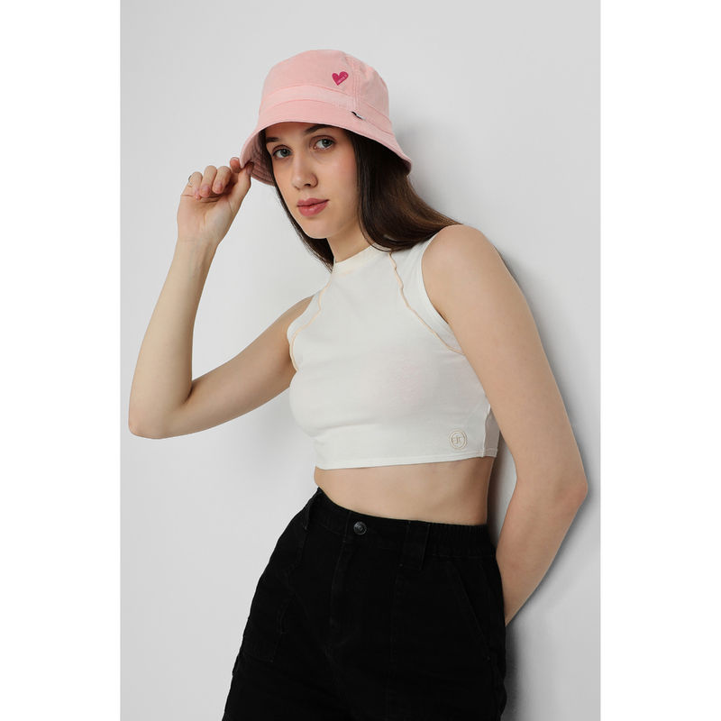 Buy Forever 21 Pink Solid Bucket Hat Online