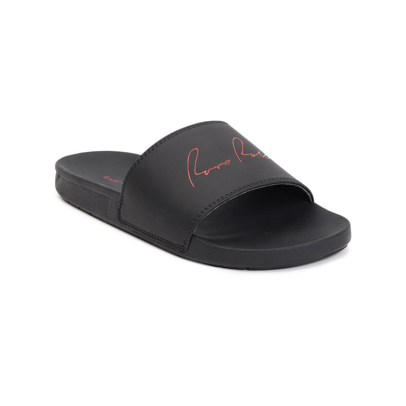 Buy Rare Rabbit Kingsmead Black Round Toe Sliders Online