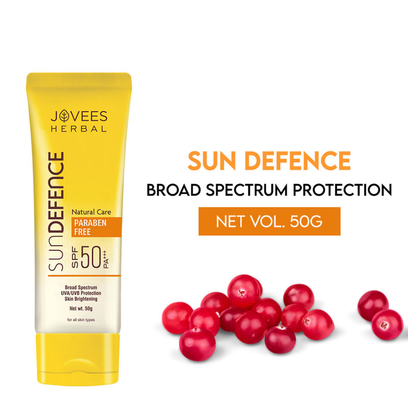 Buy Jovees Herbal Sun Defence Cream SPF 50 PA+++ UVA/UVB Protection Online
