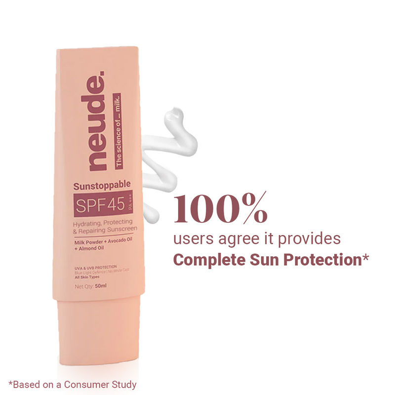 Buy Neude Skin 3-in-1 Sunscreen - no white cast - Sunstoppable SPF 45 ...