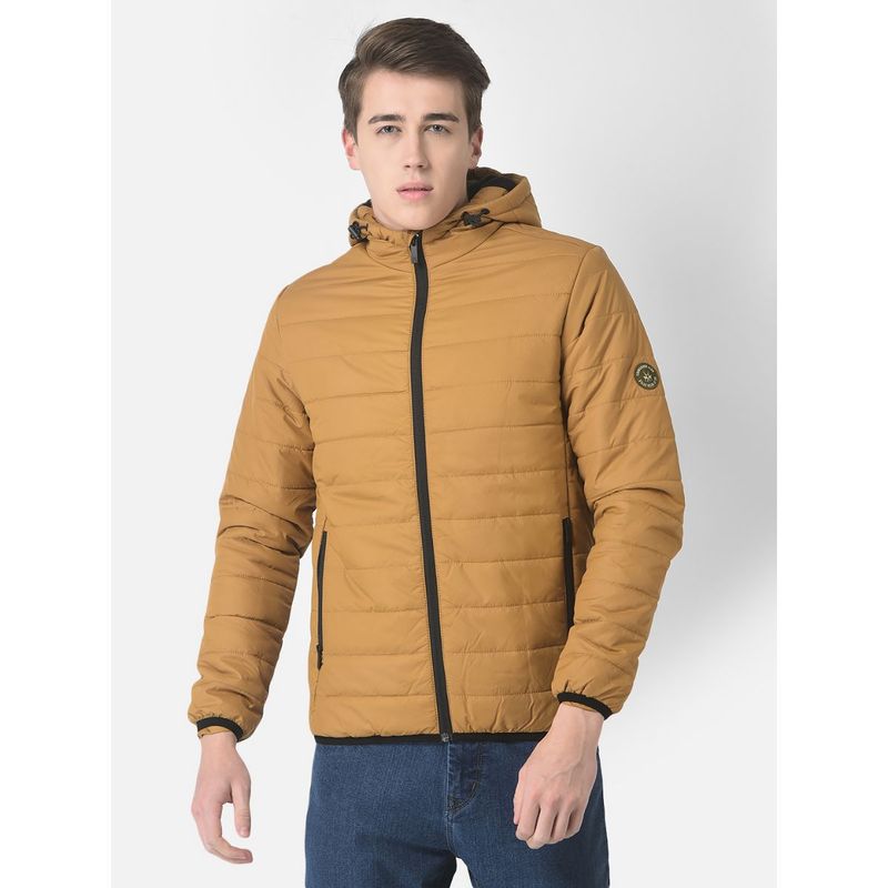 Buy CRIMSOUNE CLUB Men Mustard Yellow Padded Jacket Online