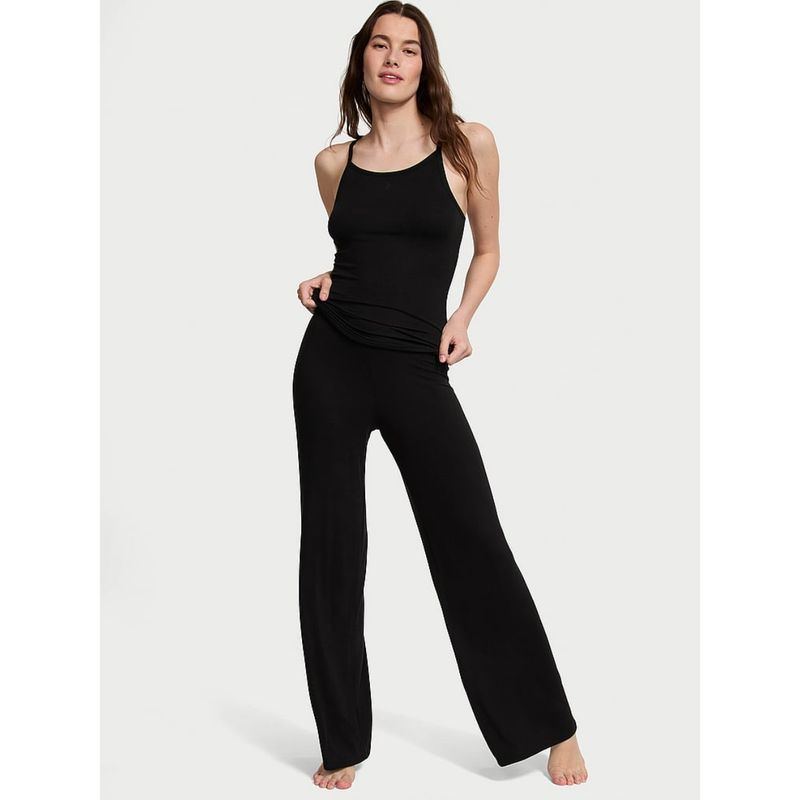 Buy Victoria's Secret Black Ribbed Modal Cami and Pant (Set of 2) Online